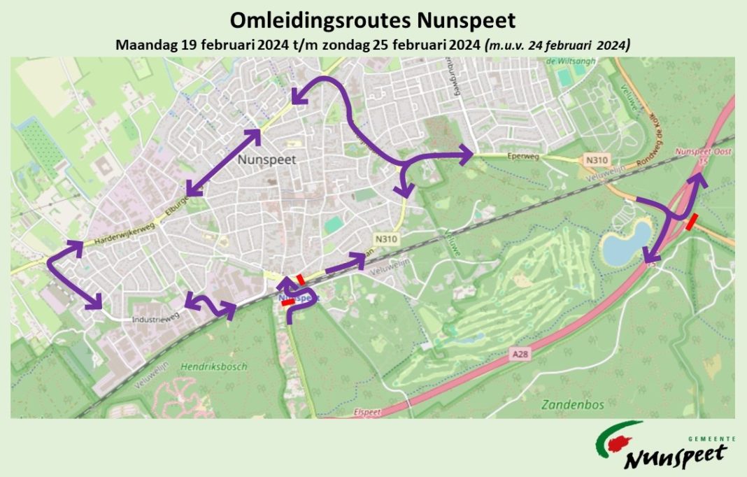 Update werkzaamheden stationsomgeving 19-25 februari - Nunspeet.nu